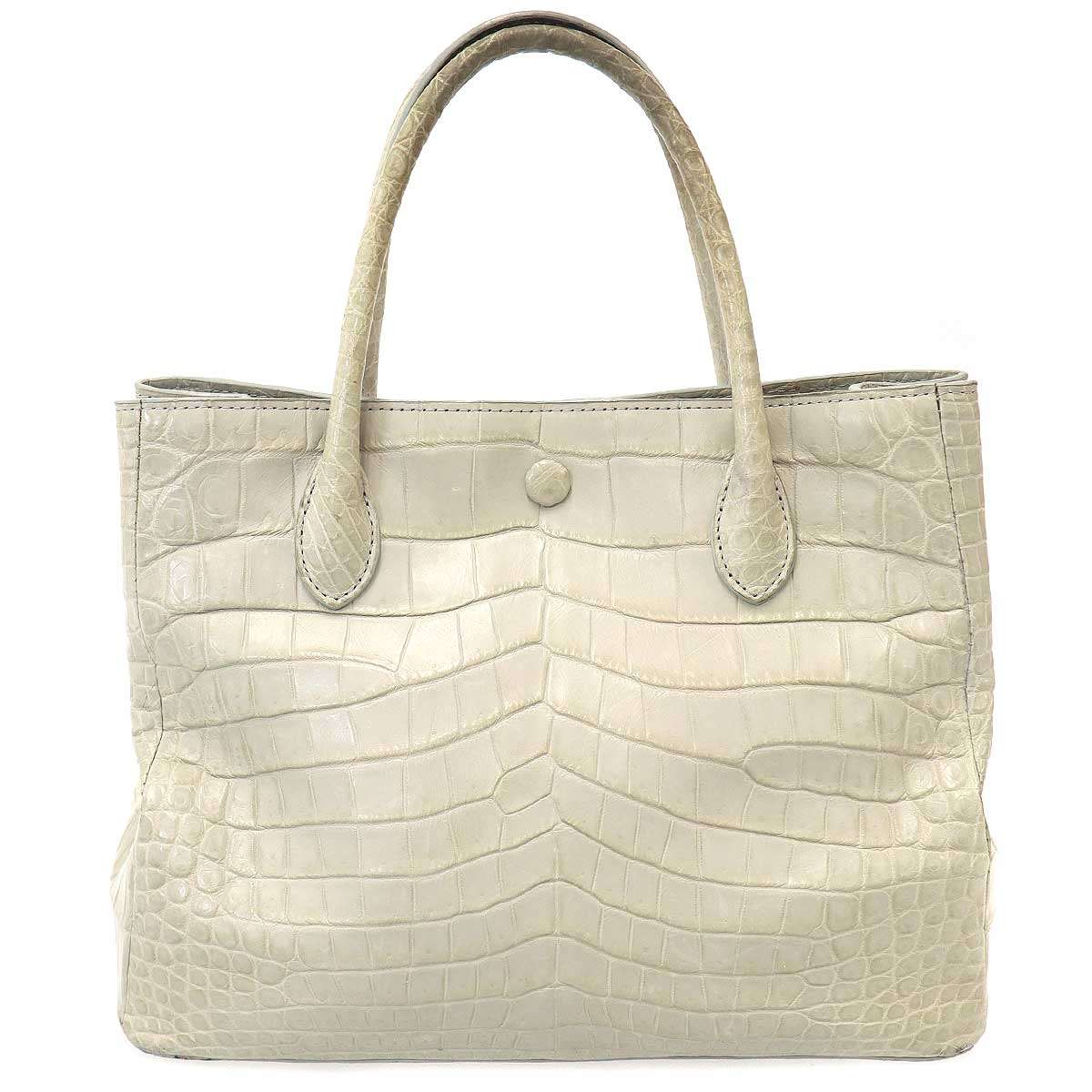 商品管理ID：IT751A9X9ZG4 THE LAST ART PROJECT ザ ラストアートプロダクション PREMIUM CROCO LOUNGE TOTE 極上クロコダイル トートバッグ DUNE GRAY コンディションについて...