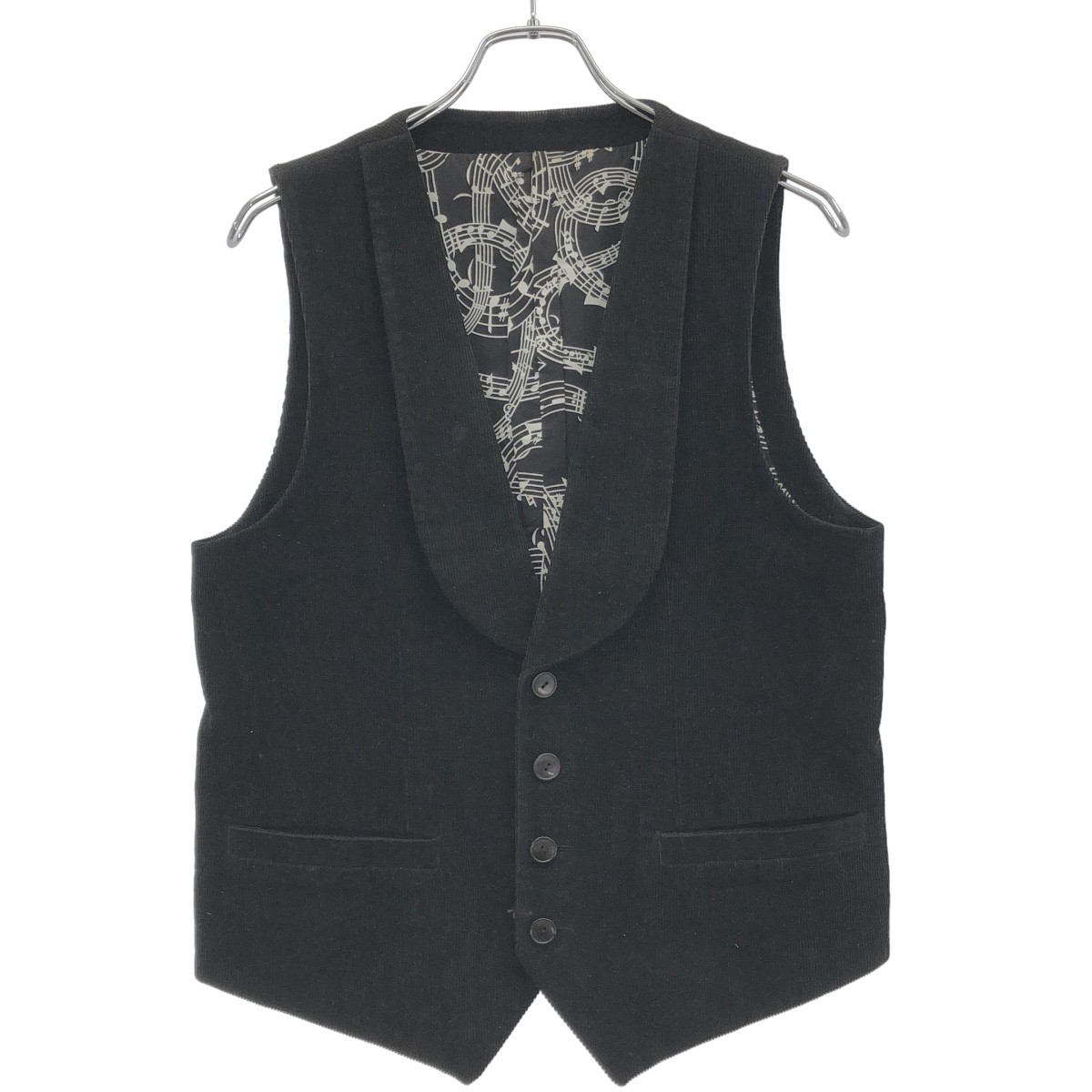 商品管理ID：ITBGG0JQCB7Y NUMBER(N)INE ナンバーナイン 2007SS ミュージックノート コーデュロイジレ ベスト S07-NJ043 コンディションについて コンディションランクの基準は、当社が設けた基準となりま...