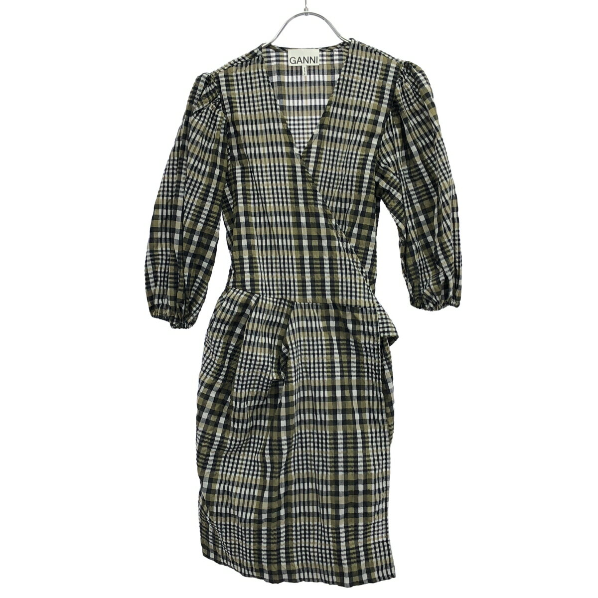 商品管理ID：IT65ZUGP8PK0 GANNI ガニー シアサッカーチェックドレスワンピース コンディションについて コンディションランクの基準は、当社が設けた基準となります。 感じ方には個人差がありますので、参考程度にお考え下さい。 ...