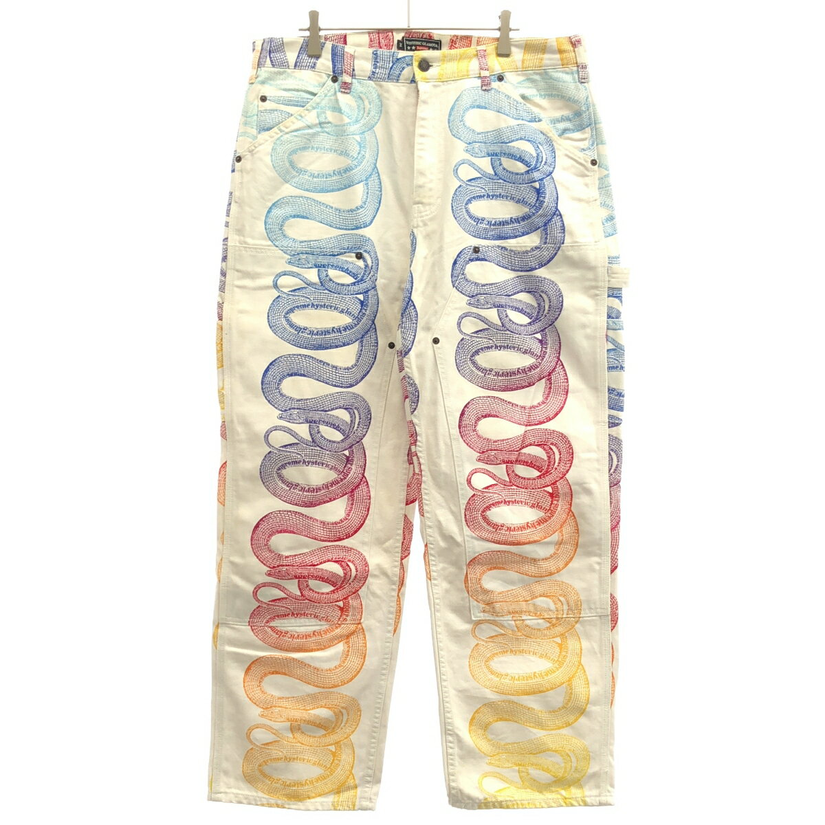 商品管理ID：ITIDO9EYXS5M Supreme×HYSTERIC GLAMOUR シュプリーム×ヒステリックグラマー 21SS Snake Double Knee Denim Painter Pant スネークダブルニーペインターデ...