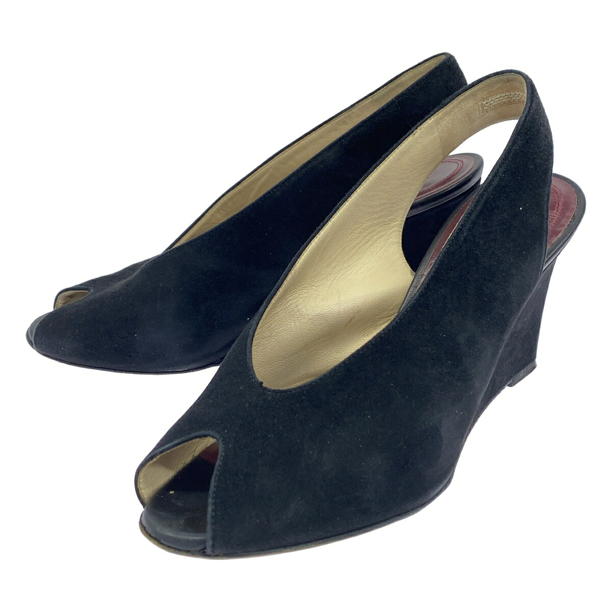 商品管理ID：IT65VTDPL23K CELINE by Phoebe Philo セリーヌ フィービーファイロ ウェッジソールスウェードレザーパンプス コンディションについて コンディションランクの基準は、当社が設けた基準となります。 ...