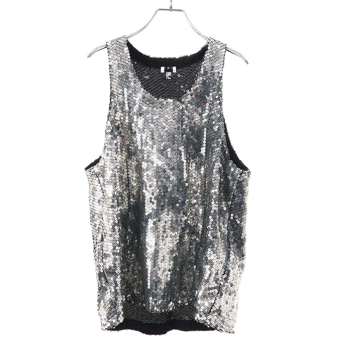 商品管理ID：IT0V3UGKTL55 BLACK COMME des GARCONS ブラック コムデギャルソン 24SS スパンコールタンクトップ 1M-O005 コンディションについて コンディションランクの基準は、当社が設けた基準と...