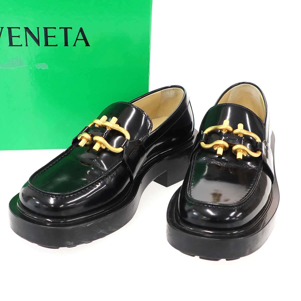商品管理ID：IT1VH1X35HWI BOTTEGA VENETA ボッテガヴェネタ ムッシュチャンキーローファー コンディションについて コンディションランクの基準は、当社が設けた基準となります。 感じ方には個人差がありますので、参考程...