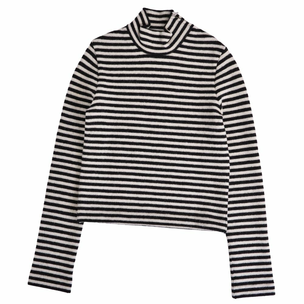 ■商品名ジルサンダー JIL SANDER+ ニット 2023 セーター ロングスリーブ 長袖 ボーダー ウール トップス レディース ブラック サイズM■状態説明・上質なウール素材を贅沢に使用した、JIL SANDER+のロングスリーブニ...