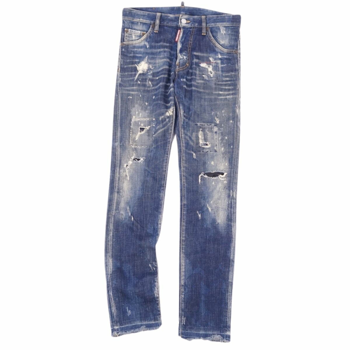 ■商品名ディースクエアード DSQUARED2 パンツ デニムパンツ ジーンズ ダメージ加工 ボトムス メンズ インディゴブルー サイズ42(XS相当)■状態説明・程よいストレッチ性のあるコットン素材を使用した、DSQUARED2のデニムパ...