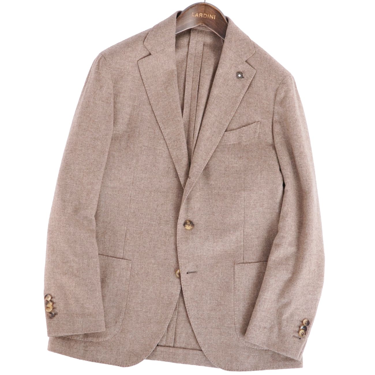 ■商品名ラルディーニ LARDINI ジャケット テーラード カシミヤ アウター メンズ イタリア製 ライトブラウン サイズ50(M相当)■状態説明・柔らかく上質なウール素材を使用した、LARDINIのテーラードジャケットです♪・秋冬シーズ...