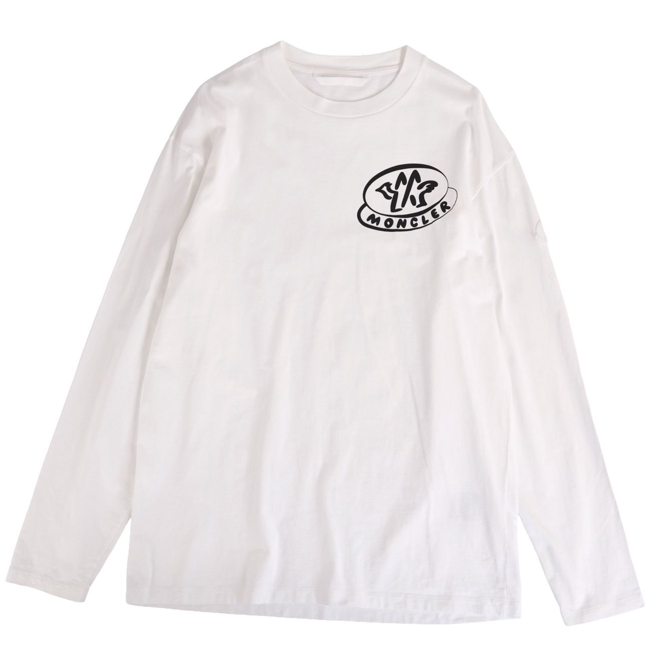■商品名モンクレール MONCLER Tシャツ 2023 カットソー ロングスリーブ 長袖 ロゴ コットン トップス メンズ ホワイト サイズM■状態説明・軽やかなコットン素材を使用した、MONCLER「2023シーズン」ロングスリーブTシ...