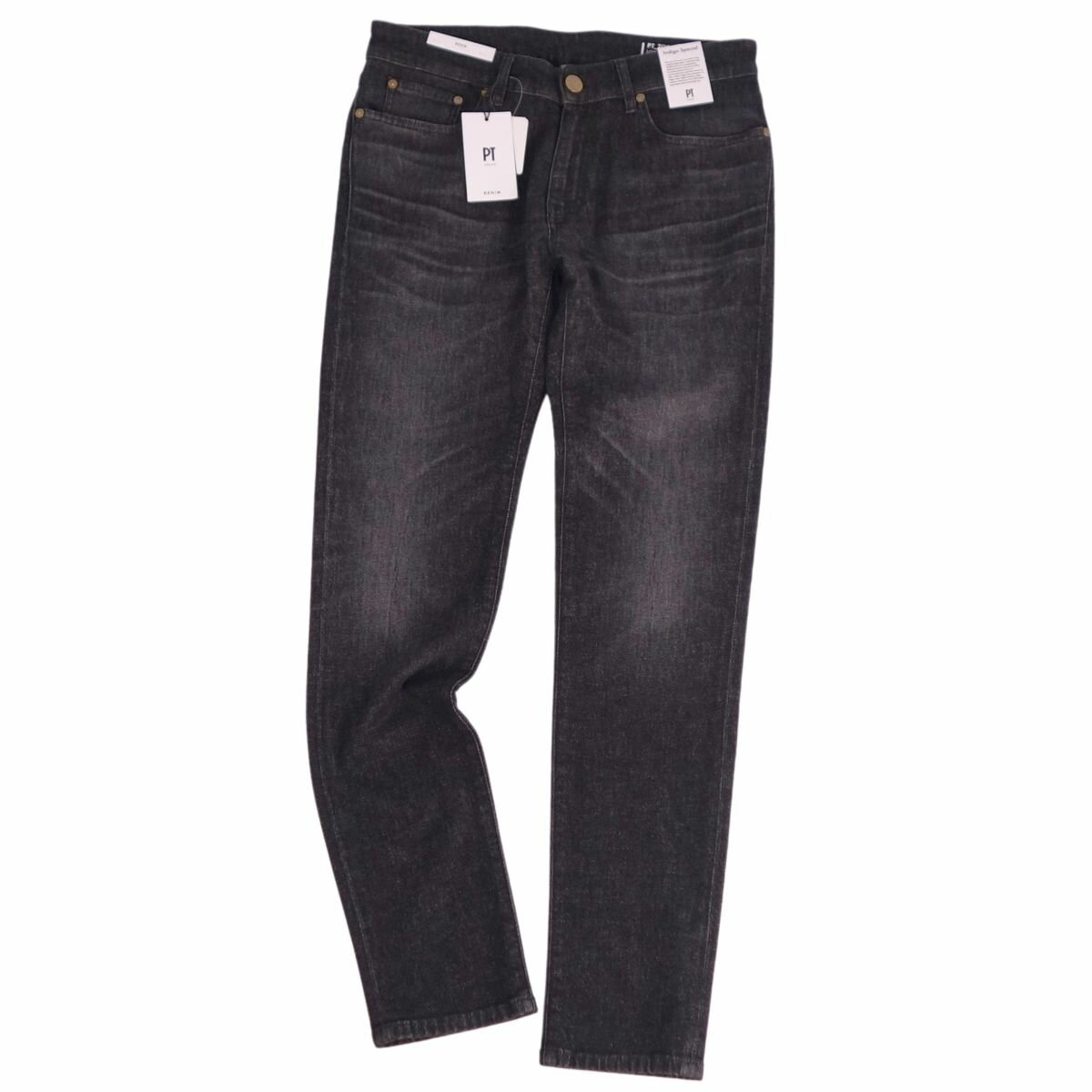 ■商品名ピーティー トリノ PT TORINO パンツ ROCK デニムパンツ ジーンズ ブラックデニム 無地 レザーパッチ ボトムス メンズ ブラック サイズ33■状態説明・程よい伸縮性のあるデニム生地を使用した、PT TORINOのデニ...