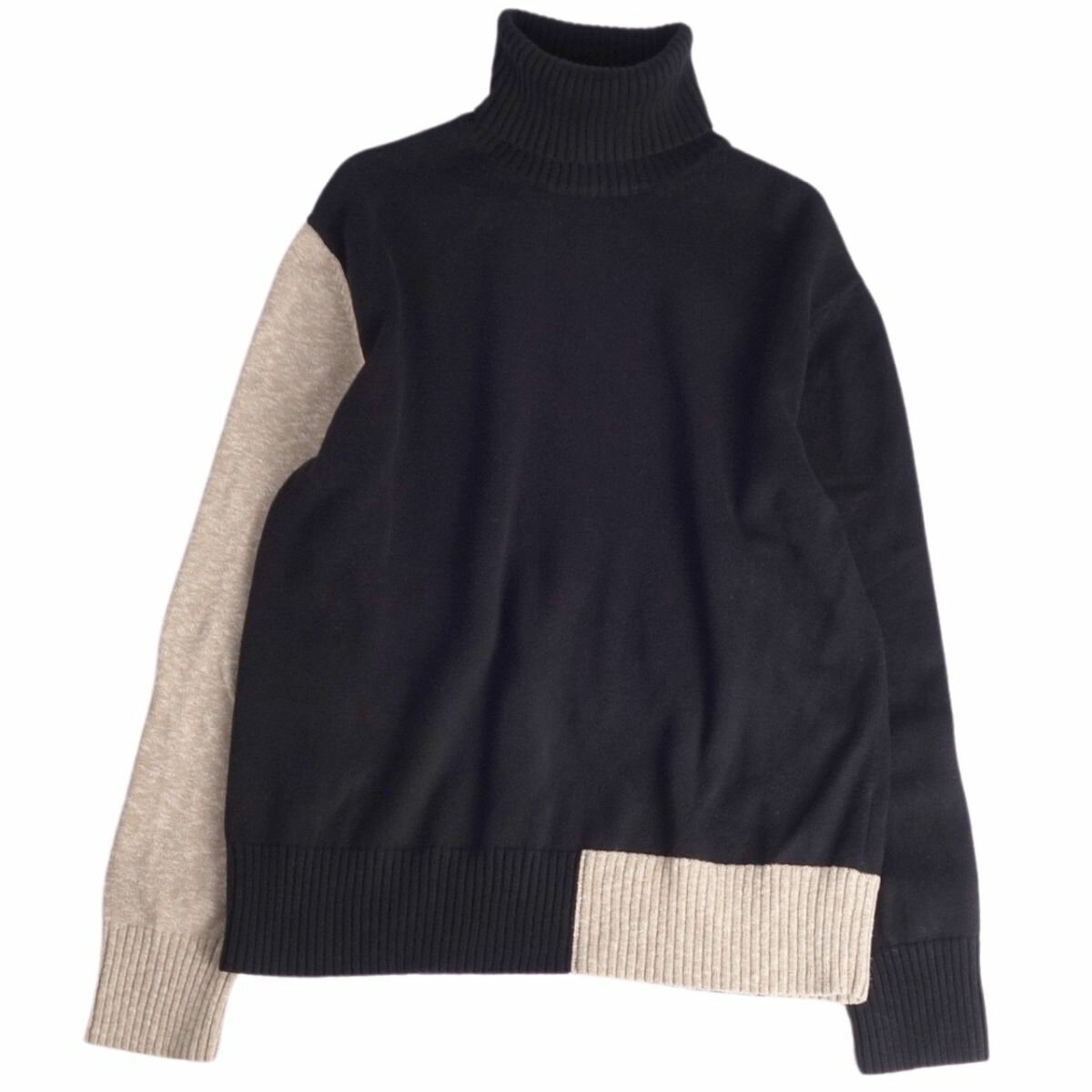 ■商品名エムエムシックス MM6 Maison Margiela ニット 2020 セーター プルオーバー ハイネック コットン ウール トップス レディース イタリア製 ブラック サイズXS■状態説明・柔らかく上質なコットンウールブレンド...