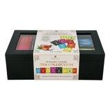 木製のティーボックスの中には、8種類のフレーバーティーバッグが120個、個包装されています。紅茶とハーブティーのブレンドで、あらゆる好みに応えます。透明窓付きの再利用可能な木箱に美しく収められており、ギフトとして、またはご自宅のキッチンをス...