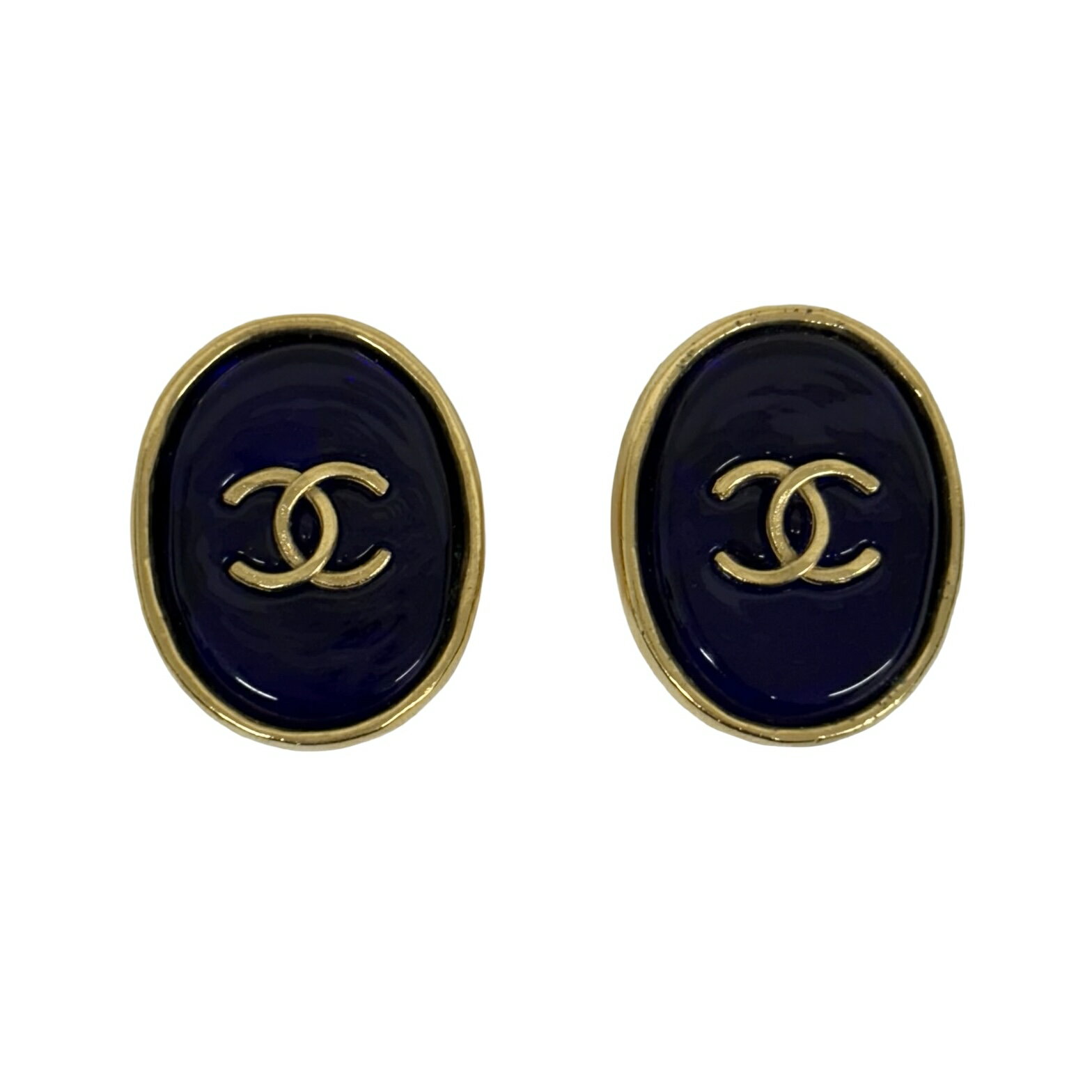 【中古】 CHANEL シャネル EARRINGS グリポアイヤリング EARRINGS ゴールド/ブルー グリポア 中古 GOLD/BLUE ー 5