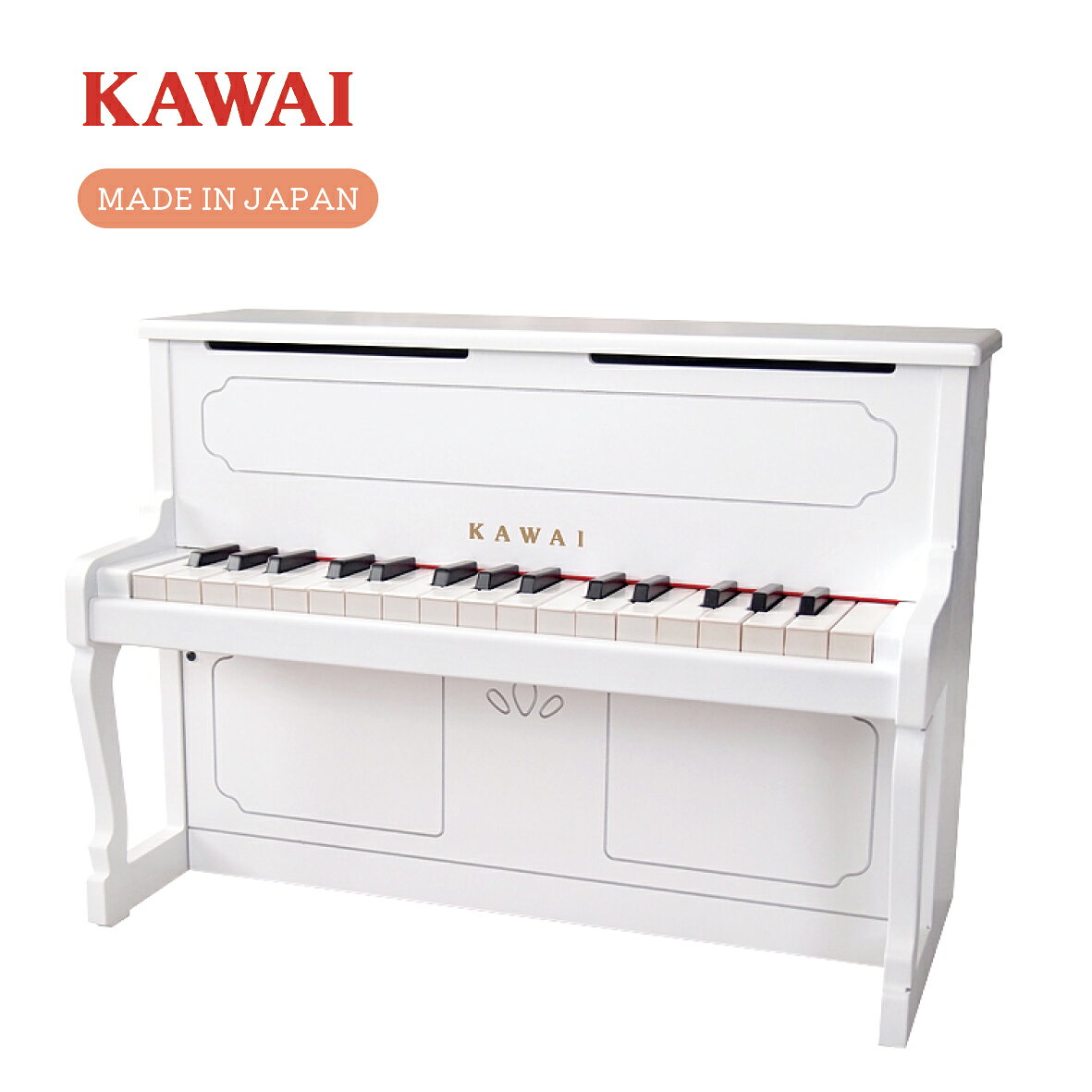 本物のアップライトピアノのような32鍵のたて型のミニピアノです。 ■メーカー：カワイ KAWAI ■タ イ プ：アップライトピアノ,楽器玩具 ■鍵 盤 数：鍵盤数：32鍵Fスケール（F5～C8） ■材　　質：本体…木材、 　　　　　　　　鍵...