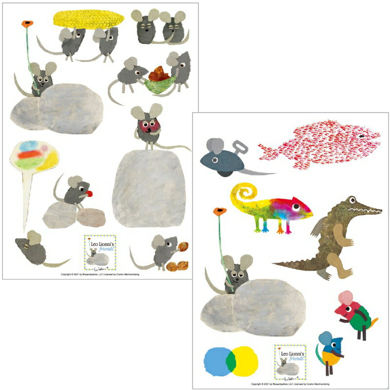 有名な絵本作家「レオ・レオニ」のウォールステッカーが登場！ほっこりした絵柄が癒されます。 壁や小物に貼るだけで楽しいアクセントになります。 子供部屋やキッチンなど、お好きな場所をシール感覚で可愛くデコレーションできます。 【ご注意】 部屋の...