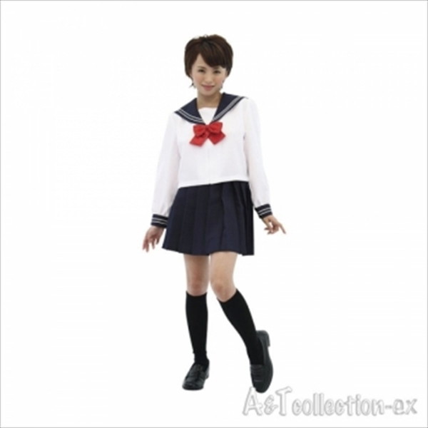 商品詳細商品説明放課後までは優等生の私。バラしちゃダメだよ！作りリボンだからカンタン！年中人気の長袖白セーラー服です。商品仕様【セット内容】ブラウス・プリーツスカート・リボン【適応サイズ】B78〜88cm、W58〜70cm、H87〜95cm...