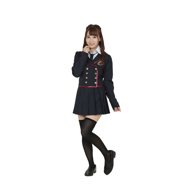 商品詳細商品説明クラスのアイドル女子にバッチリ似合うちょっぴり珍しいダブル型の本格ブレザー♪商品仕様【セット内容】ジャケット、スカート、ネクタイ※ブラウスは別売りです【サイズ】適応サイズ：B78〜88cm、W58〜70cm、H87〜95cm...