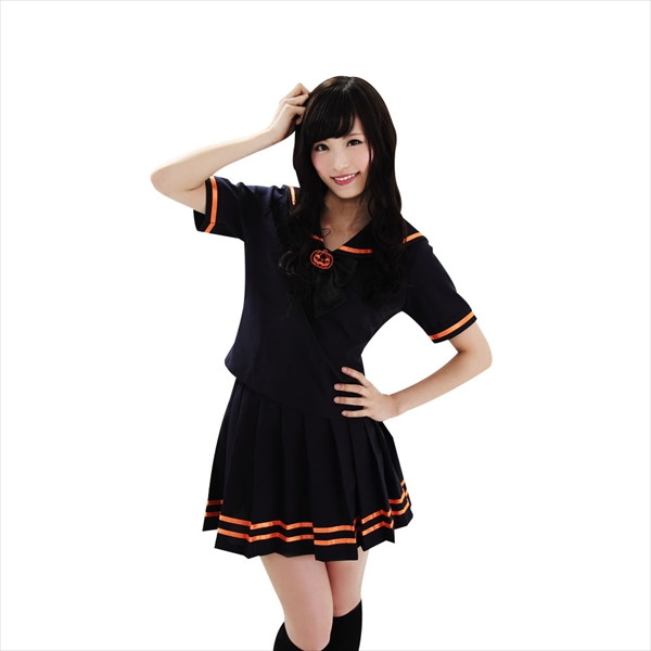 商品詳細商品説明オレンジラインとジャック・オー・ランタンでハロウィンモード♪商品仕様【セット内容】トップス、スカート、リボン【適応サイズ】B78〜88cm、W58〜70cm、H87〜95cm【原材料・素材】ポリエステル100％【JANコード...