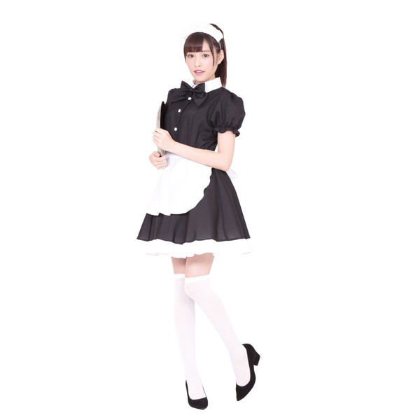 商品詳細商品説明世界メイド倶楽部公認の正統派メイド服。気品が溢れるベーシックな黒＆白のモノトーンカラーリング。商品仕様【セット内容】ワンピース、エプロン、カチューシャ、リボン【適応サイズ】B：78〜88cm、W：58〜70cm、H：87〜9...