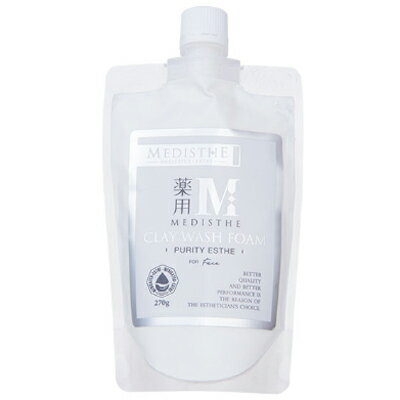 【メディステ（薬用）】シリーズはこちら 【内容量】 270g 【成分】 ●有効成分：サリチル酸、グリチルリチン酸2K ●その他の成分：アセチル化ヒアルロン酸ナトリウム、ヒアルロン酸Na-2、加水分解ヒアルロン酸、マリンエラスチン、ノバラエキ...