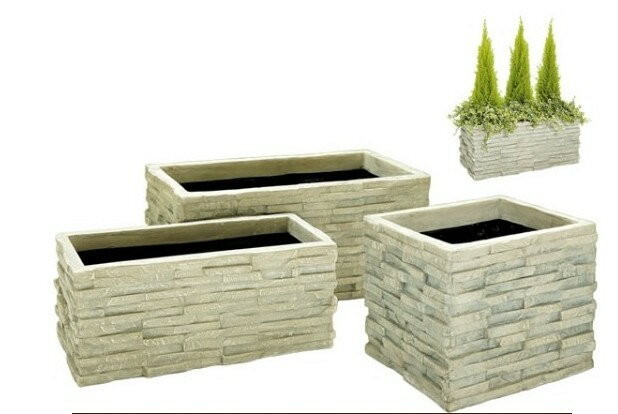 ☆コバ積みプランター41型☆ インテリア　植木鉢　ガーデニング ★コバ積みプランター41型★インテリア　植木鉢　ガーデニング 商品詳細 A 410 B 410 C 390 容量 55L 対応鉢サイズ　8~10号鉢 天然石の石垣の風合いを再現...