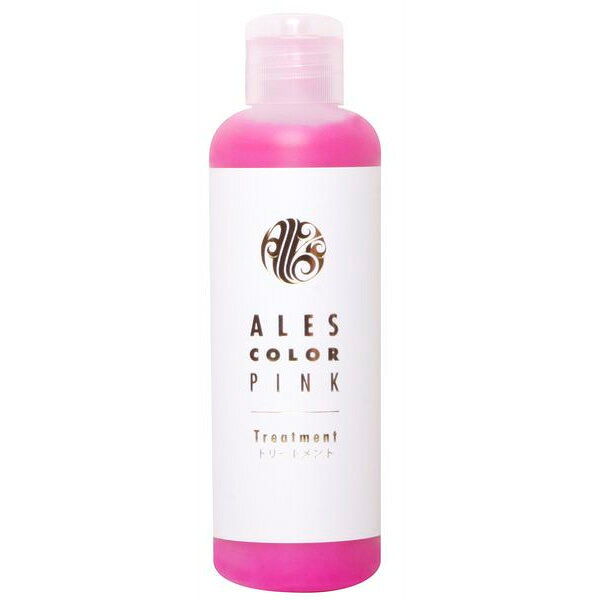 【アレスカラー ピンクトリートメント 200ml】美容 コスメ ヘアケア トリートメント カラー長持ち 業務用 プロ仕様 商品紹介 ブリーチ後の黄ばみを押さえ、白色やアッシュ系カラーが持続します。 グリセリン(水分保持)をプラスし、水分蒸発...