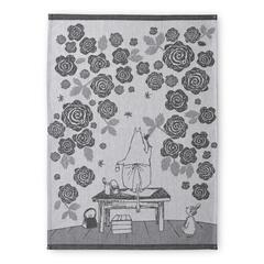 北欧　フィンランド　Finlaysonよりムーミンシリーズのデザイン　Moominmama’s　Rose　Garden人気のトーションをご紹介します。 Finlaysonトーションは、Cotton100％で高品質で、サイズも大きいので、テー...