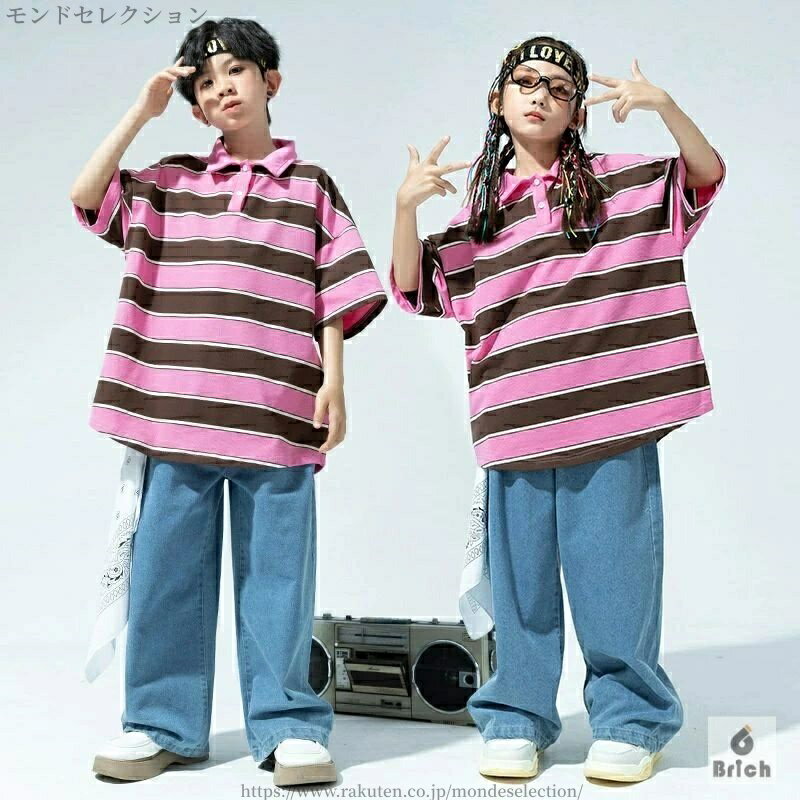 ・ダンスチームの衣装としてやダンスレッスン用、普段着としてもスタイリッシュでかっこいい！☆ ・サイズ展開が豊富でキッズはもちろん、ジュニアにも（110〜180サイズまであり）チーム衣装としても揃えやすい!! 【商品内容】 セットアップもしく...