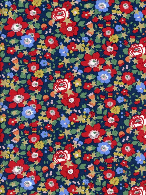 素材：コットン100％ サイズ：110cm巾10cmからの販売 カラー：ネイビー系 この商品は、最低30cmからの販売です。 10cm単位でカットします。 販売価格は、10cmのお値段です、切り売りです 最低3個（30cm）からの販売です