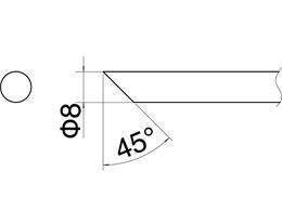 【交換こて先】 適用品番 730P 740P 760P 780P 790P 仕様 φ4×71mm φ5×71mm φ6×85mm φ7×90mm φ8×90mm B型 EB4 EB5 EB6 EB7 EB8 BC型 EBC4 EBC5 EB...