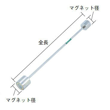 ●小径にかかわらず、セパレータ組み込みで磁極が同一吸着面へ集中する構造です。 ●ドリル・タップによる作業後の鉄粉除去や、穴の中から雑鉄片を取り出す際に。 ●メッキ仕上 ●マグネット径(mm):10/5 ●全長(mm):250 ●吸着力(N)...
