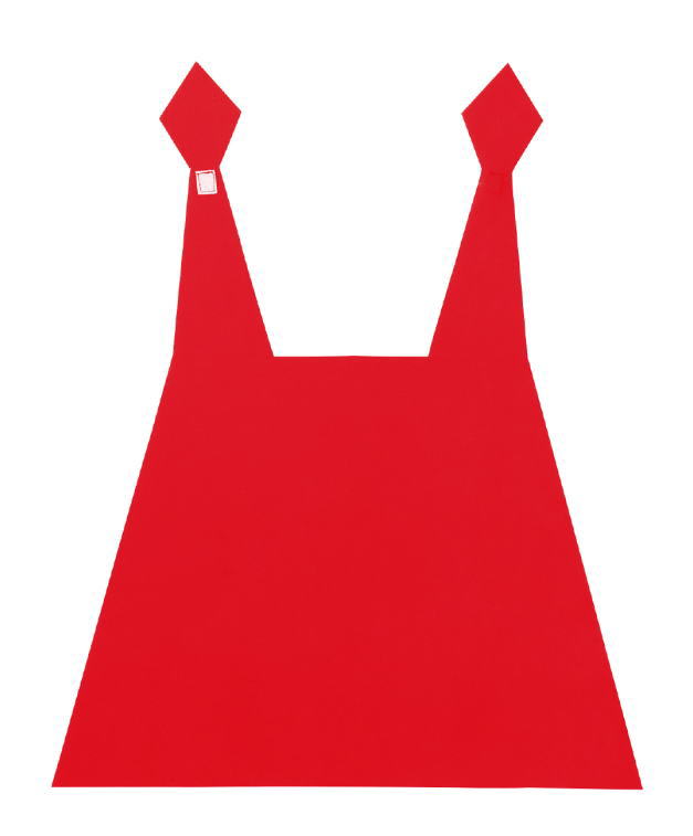 面ファスナーで簡単着脱！ ダンスやコスプレ衣装として使えます サイズ：610×500mm 質量：11.4g