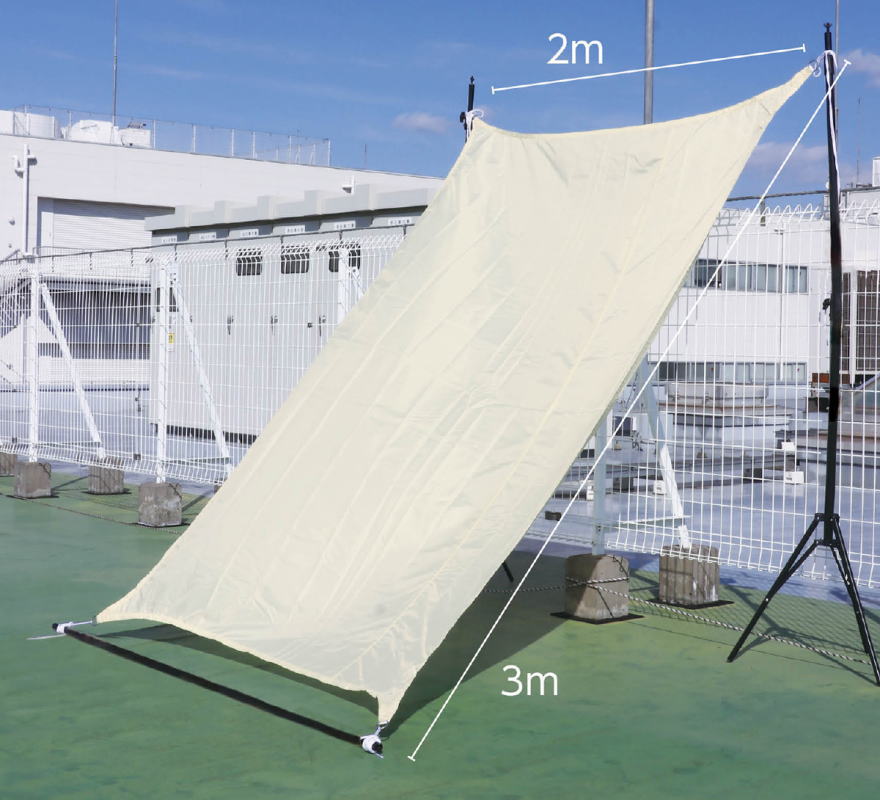 UVカット率90％以上！ 3×2mのビッグサイズ サンシェード：3×2m、ひも：約2.2m 材質：ポリエステル