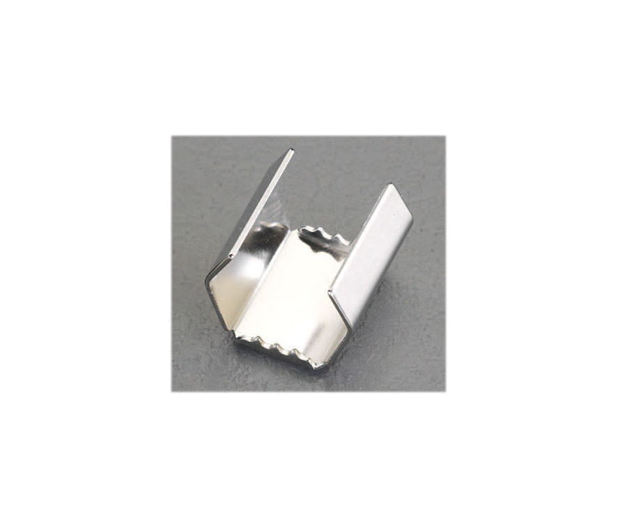 ペンチでかしめるだけでアイ加工ができます 適合ロープ径：7～9.5mm 材質：スチール(ニッケルメッキ) 入数：20個