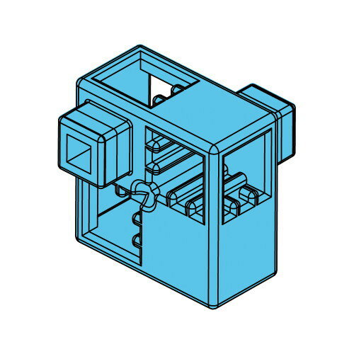 ブロック　ハーフA×8pcsブロック ハーフA：W20×H20×D10mmブロック：ABSヘッダー付OPP袋145×137×20mm