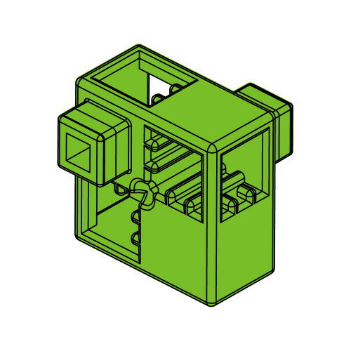 ブロック　ハーフA×8pcsブロック ハーフA：W20×H20×D10mmブロック：ABSヘッダー付OPP袋145×137×20mm