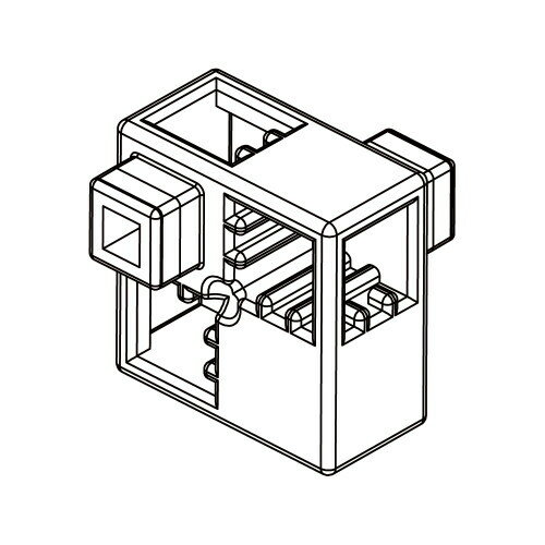 ブロック　ハーフA×8pcsブロック ハーフA：W20×H20×D10mmブロック：ABSヘッダー付OPP袋145×137×20mm