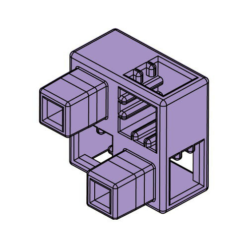 ブロック　ハーフB×8pcsブロック ハーフB：W20×H20×D10mmブロック：ABSヘッダー付OPP袋145×137×20mm