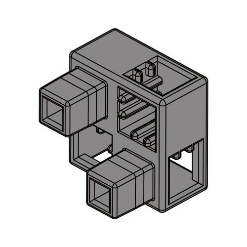 ブロック　ハーフB×8pcsブロック ハーフB：W20×H20×D10mmブロック：ABSヘッダー付OPP袋145×137×20mm