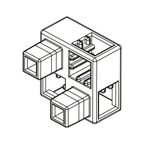 ブロック　ハーフB×8pcsブロック ハーフB：W20×H20×D10mmブロック：ABSヘッダー付OPP袋145×137×20mm