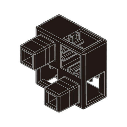 ブロック　ハーフB×8pcsブロック ハーフB：W20×H20×D10mmブロック：ABSヘッダー付OPP袋145×137×20mm