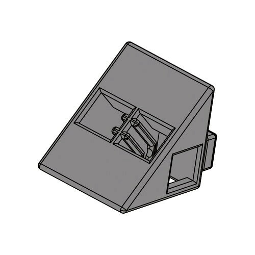 ブロック　三角A×8pcsブロック 三角A：W20×H20×D20mmブロック：ABSヘッダー付OPP袋145×137×20mm