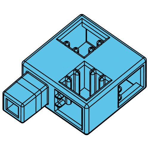 ハーフC 薄水 8pcs 19×20×20（単品サイズ）17g(梱包重量)ABS