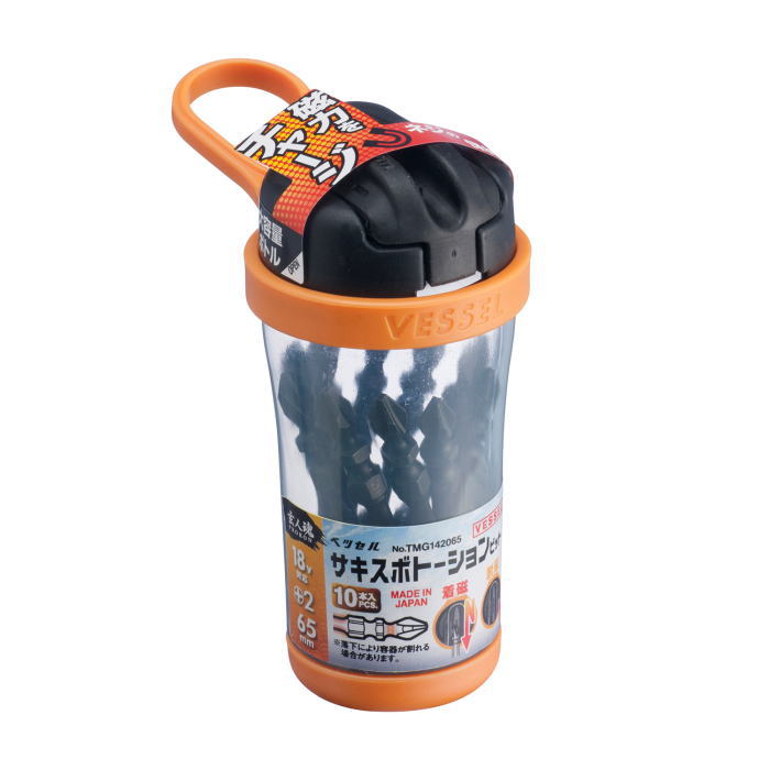 ★特徴★ ・印刷マークやカラースリーブを省いた実用向けのセットです ・キャップにマグネタイザーがついたボトル入りです ・着磁/脱磁が可能です ・ビットはくびれ部のクッション効果で電動インパクトの衝撃を吸収し、跳ねることがなくスムーズに打ち込...