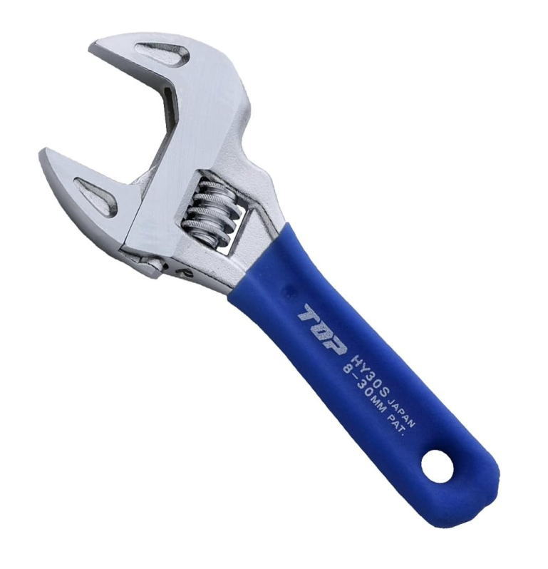 仕様 ●全長(mm):142 ●口開き(mm):8〜30 ●質量 160g ●生産国 日本 特徴 ●手のひらサイズのショートタイプです。 ●握りやすい指かけフック形状です。 ●口を全開にしてもアゴの出っぱりがありません。 ●水道、ガス、エア...