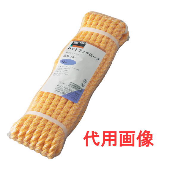 ★特徴★ ・両端アイスプライス加工（アイ加工）を施しています ・強く、軽く、作業性の良いトラックロープです ・トラックの荷締め、覆いの固定用、結束等に ★仕様★ ・両端アイスプライス加工 ・3つ打 ・引張強度KN(kgf)：10.78(11...