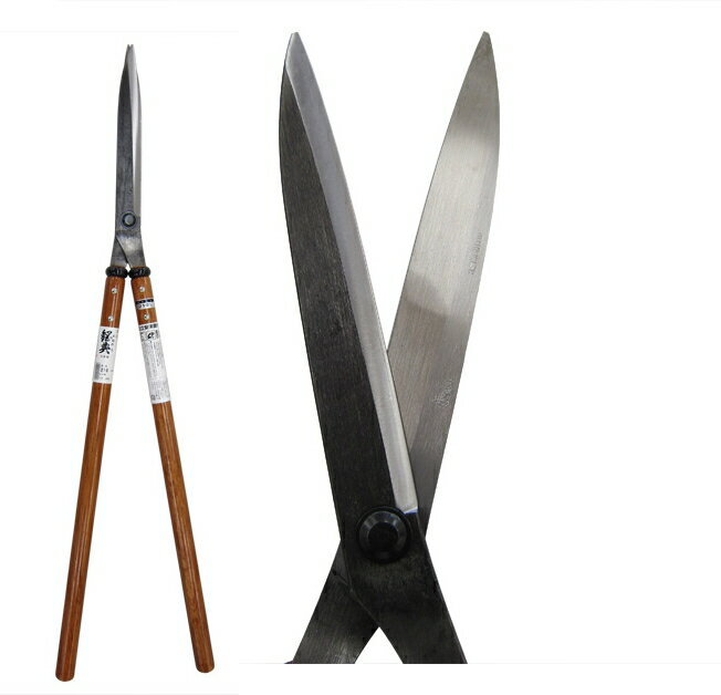 7〜8ミリ位までの枝をまとめて刈り整えるのに使います。 新芽から枝までオールマイティに使える一番ポピュラーな道具です。 最高級刈込鋏として一丁一丁厳選して製作致しました。熟練した職人の切れ味をお試し下さい。 ★仕様★ ■鍛造製品／一般用／鋼...