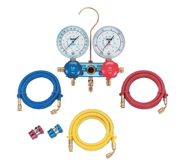 ★特徴★ ・R134a、R404A冷凍冷蔵ユニット専用カーエアコンのゲージマニホールドです ・数値が読み取りやすい80mmゲージ径 ・振動吸収機能付き ・0点調整機能付き ★仕様★ ・バルブ:高耐圧ニードル ・ゲージ取付けネジ:1/8"NP...