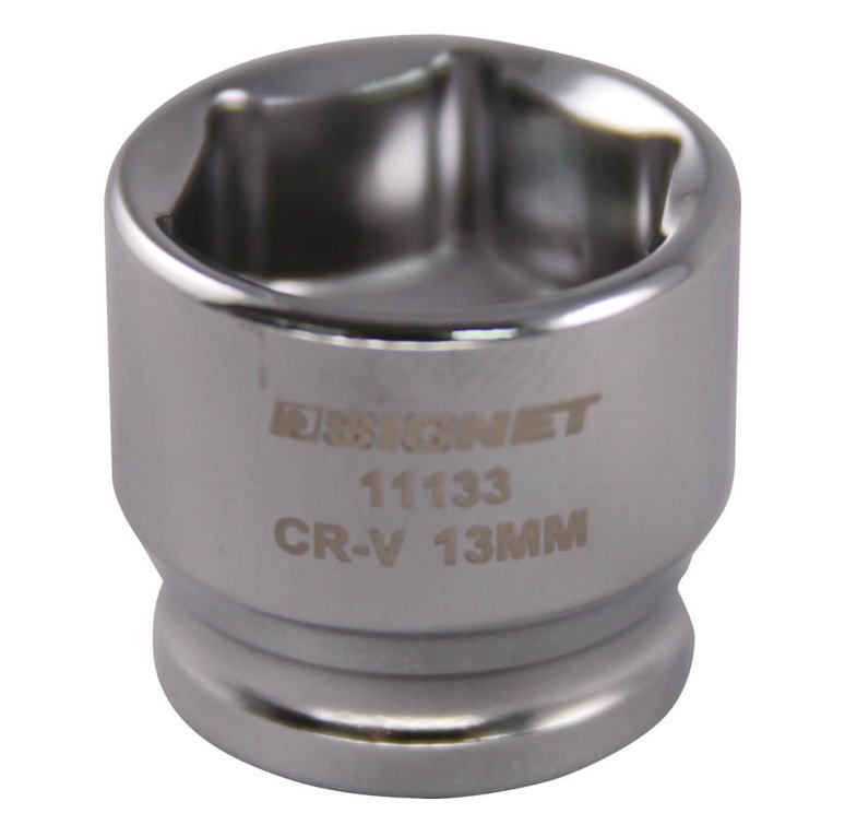 ★特徴★ ・ソケットの全長は、わずか16mm！狭い場所での作業に最適 ・吊下げタグ付き ・ミラー仕上げのメッキがキレイです ★仕様★ ・ソケットサイズ:13mm ・差込角:1/4"(6.35mm) ・ソケット全長:16mm ・六角タイプ ・...