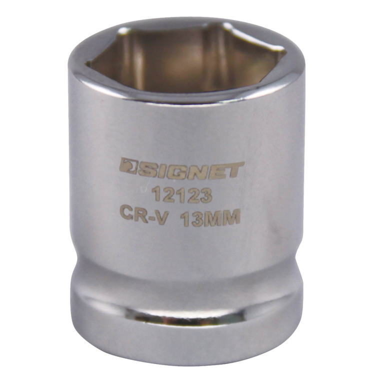 ★特徴★ ・ソケットの全長は、わずか22mm！狭い場所での作業に最適 ・吊下げタグ付き ・ミラー仕上げのメッキがキレイです ★仕様★ ・ソケットサイズ:13mm ・差込角:3/8"(9.52mm) ・ソケット全長:22mm ・六角タイプ ・...