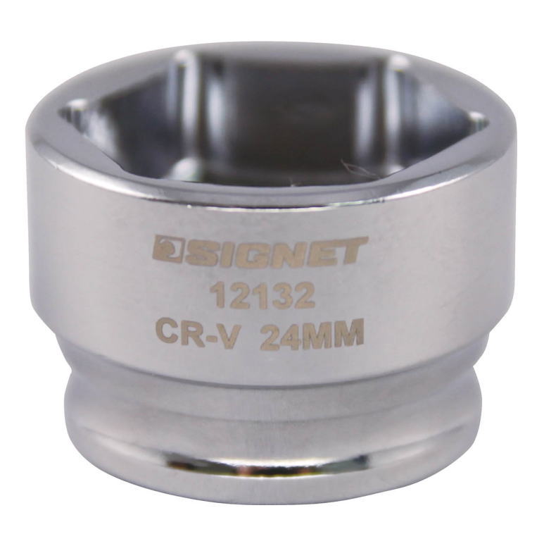 ★特徴★ ・ソケットの全長は、わずか22mm！狭い場所での作業に最適 ・吊下げタグ付き ・ミラー仕上げのメッキがキレイです ★仕様★ ・ソケットサイズ:24mm ・差込角:3/8"(9.52mm) ・ソケット全長:22mm ・六角タイプ ・...