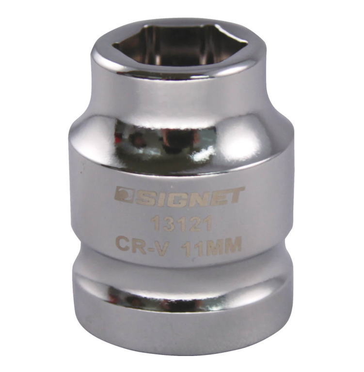 ★特徴★ ・ソケットの全長は、わずか28mm！狭い場所での作業に最適 ・吊下げタグ付き ・ミラー仕上げのメッキがキレイです ★仕様★ ・ソケットサイズ:11mm ・差込角:1/2"(12.7mm) ・ソケット全長:28mm ・六角タイプ ・...